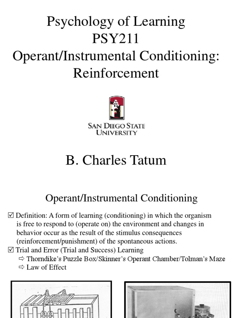 Operant Conditioning: Reinforcement Explained | PDF | Reinforcement ...