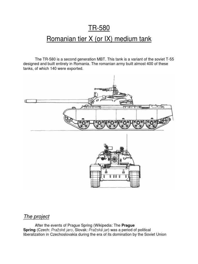 TR 580 | Download Free PDF | Gun Turret | Tanks