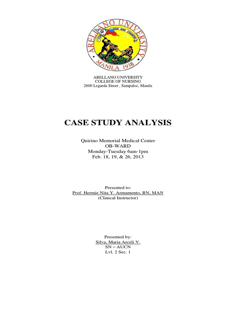 Case Study Cesarean Section | PDF | Opioid | Pharmaceutical Drug