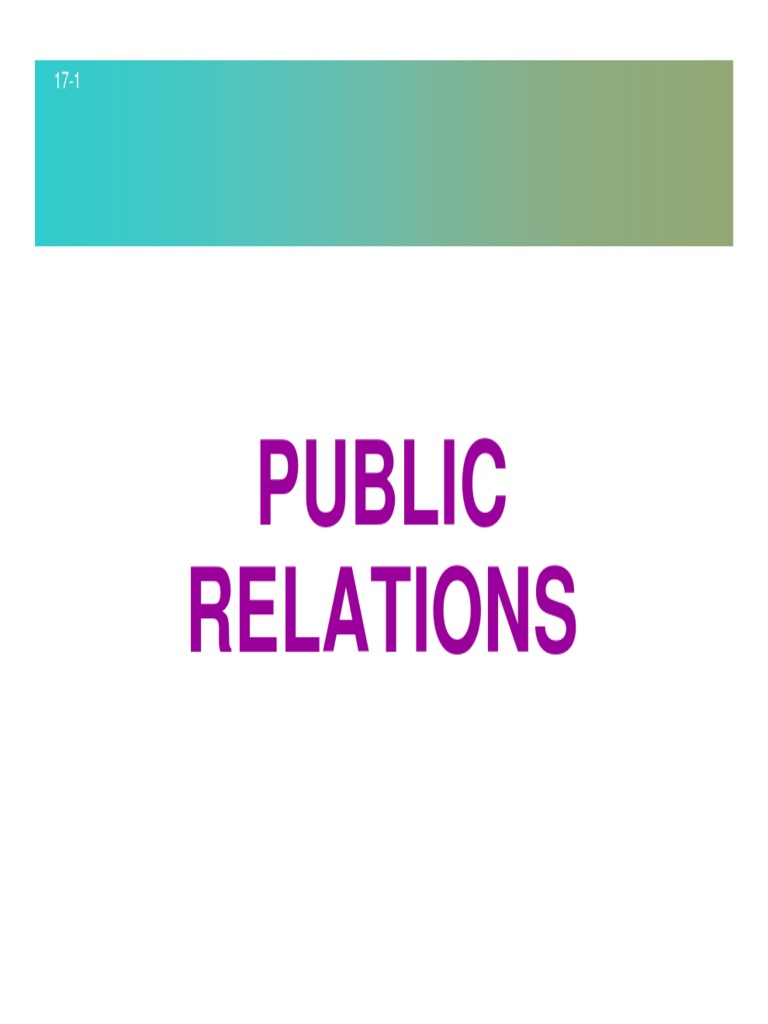 Public Relations | PDF | Public Relations | Business