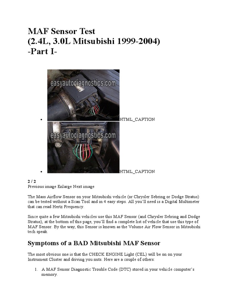 MAF Sensor Test | PDF | Direct Current | Hertz