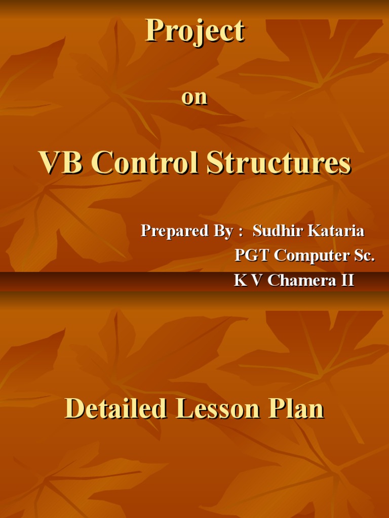 VB Control Structures | PDF