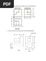 Multiview Drawing Worksheet 2022. | PDF
