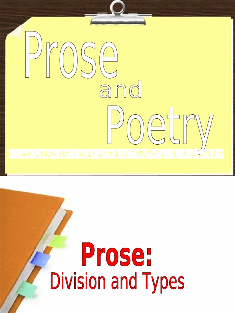 Prose and Poetry | PDF | Lyric Poetry | Poetry