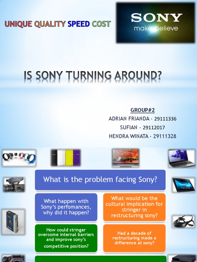Is Sony Turning Around - (Strategic Leadership) | PDF | Sony ...