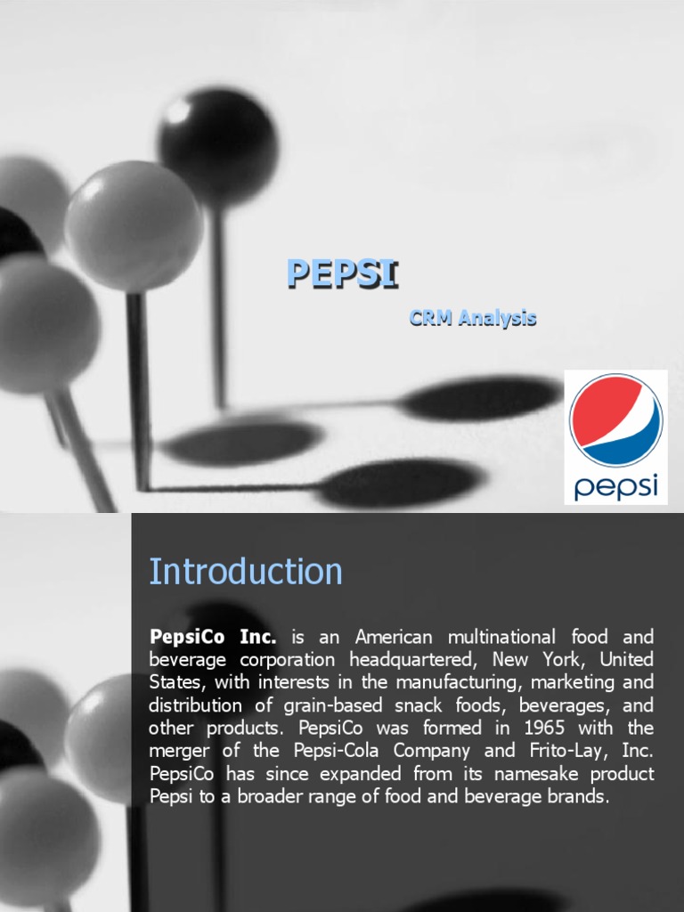 Pepsico | PDF | Pepsi Co | Customer Relationship Management