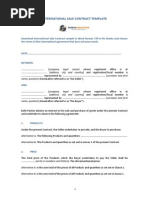 Export Contract Template Sample | PDF | Private Law | Government ...