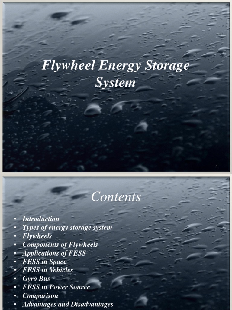 Flywheel Energy Storage System1 | PDF | Energy Storage | Battery ...