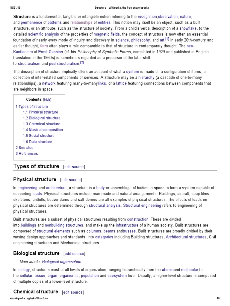 Types of Structure: Relationships | Download Free PDF | Molecules ...