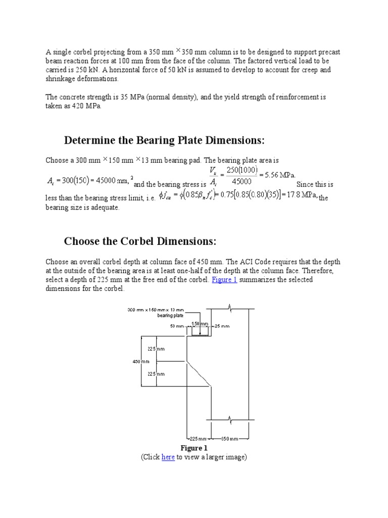 Corbel Design | PDF | Truss | Column