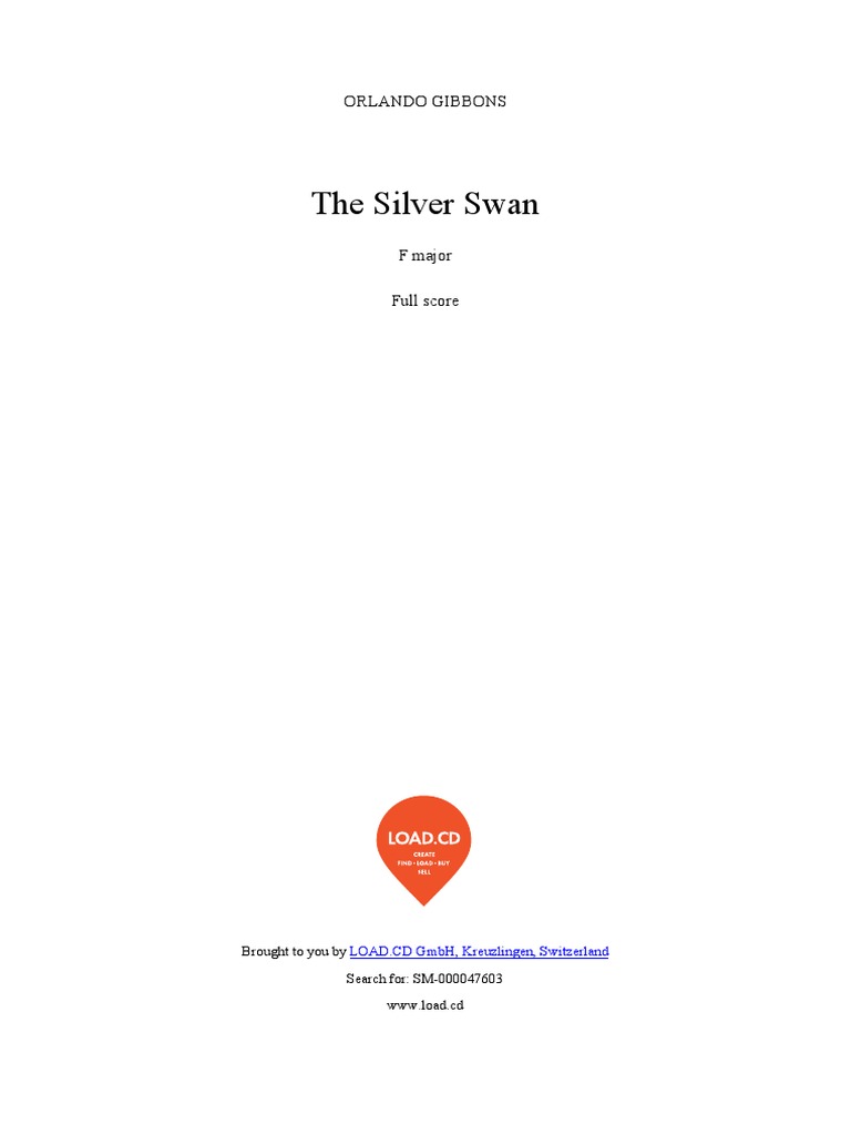 The Silver Swan | PDF
