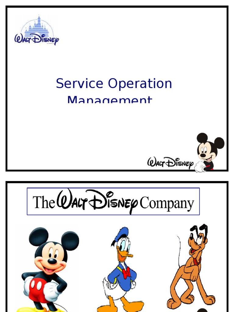 Walt Disney - Service Operation MGMT | PDF | The Walt Disney Company ...