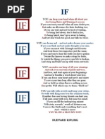 Rudyard Kipling - IF | PDF