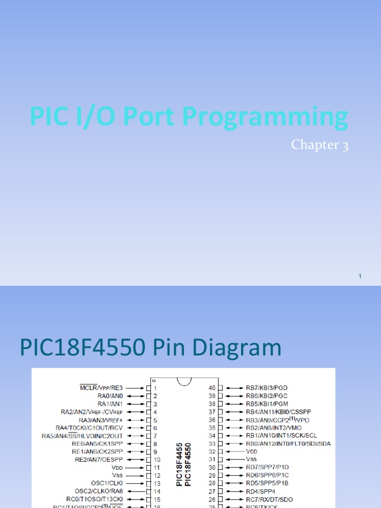 4 Pic Io Port Programming Pdf Inputoutput Computer Data
