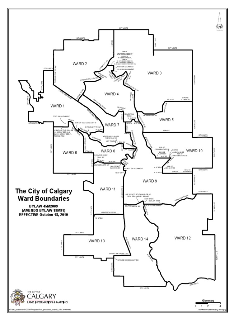 Calgary Ward Boundaries Map | PDF