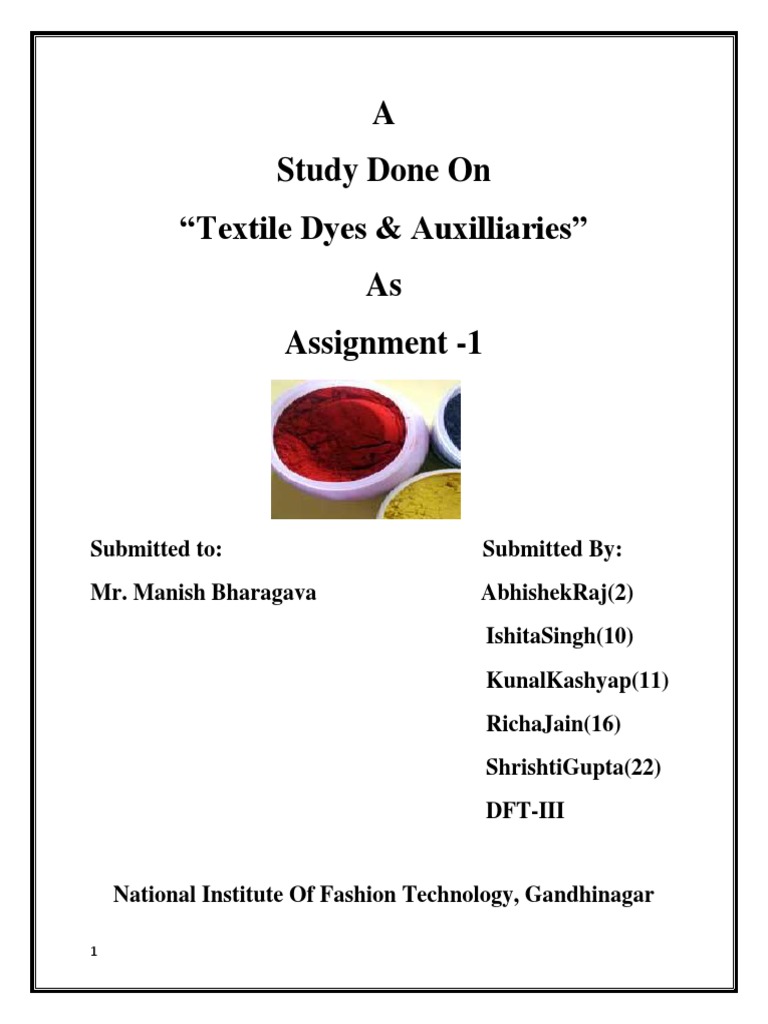 dyeing and printing | Dye | Dyeing