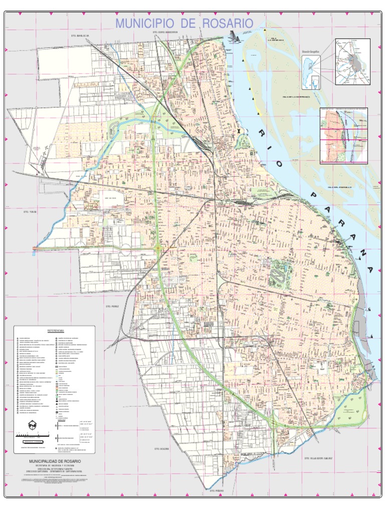 Mapa Completo de Rosario para Imprimir | PDF | Argentina | Buenos Aires