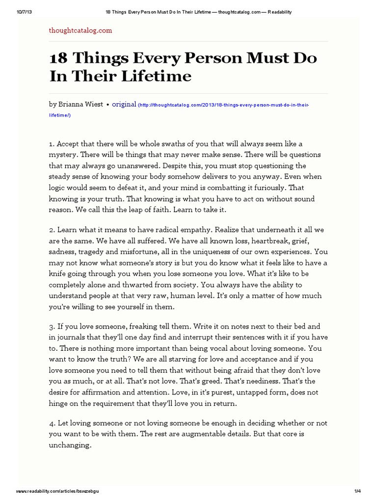 18 Essential Life Lessons to Embrace | PDF | Truth | Psychological Concepts