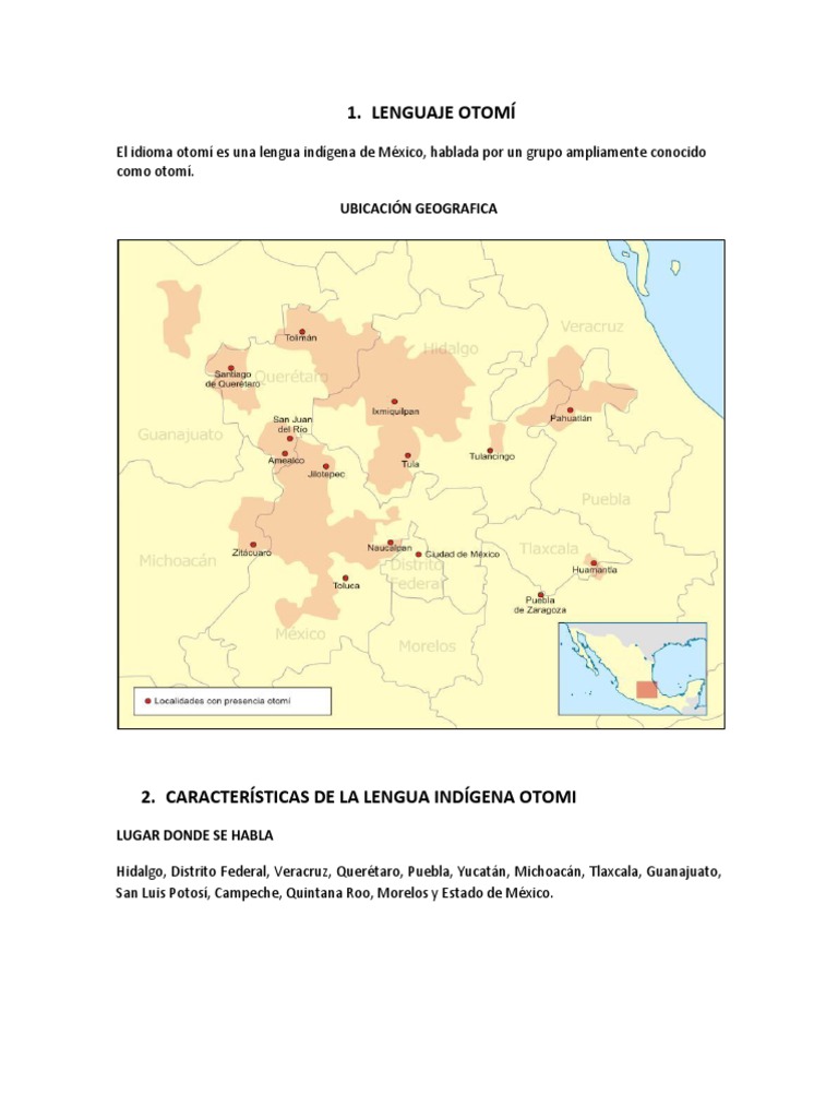 LENGUAJE OTOMÍ | Idiomas | Política