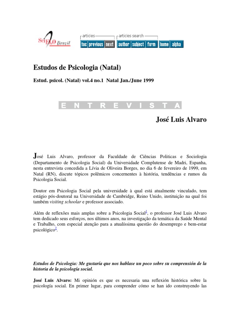 Entrevista Jose Luis Alvaro | PDF