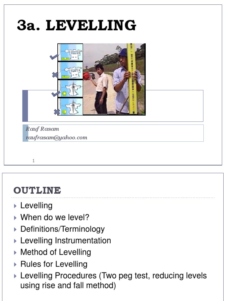 3A. Levelling: Rauf Rasam | PDF | Scientific Observation | Applied And ...