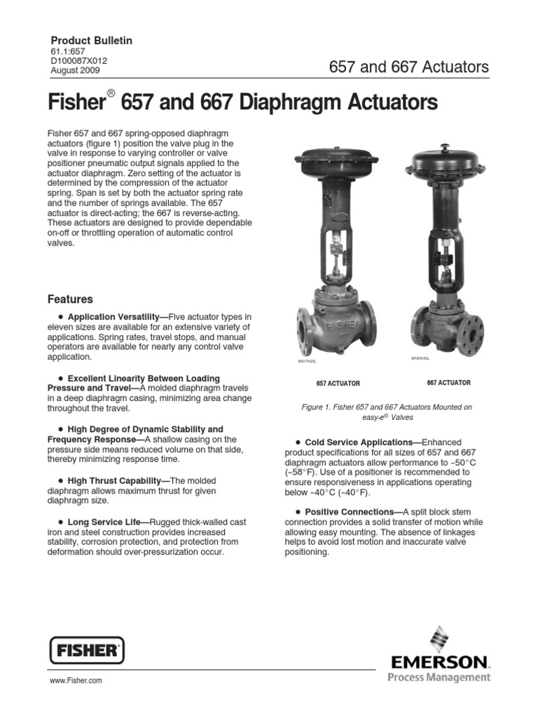 Fisher 657 and 667 Actuator Overview | PDF