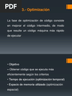 Tema 3 - Tipos de Optimizaciones | PDF | Programación | Programa de computadora