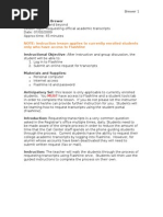 Requesting Your SAIT Transcript Guide | PDF | Apprenticeship