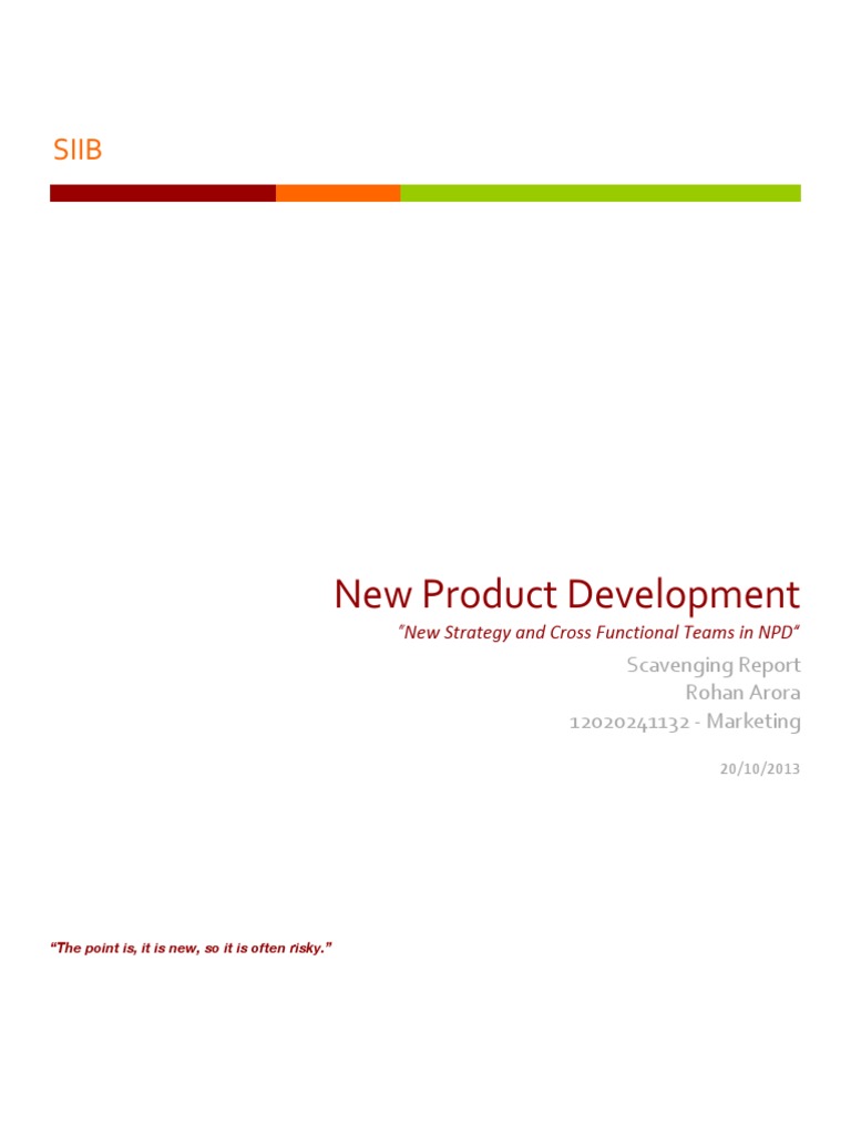 New Product Development | PDF | Strategic Management | Innovation
