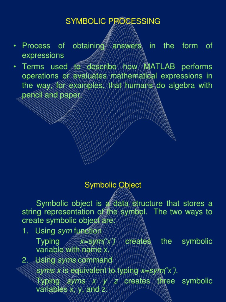 Symbolic Processing | PDF | Polynomial | Matrix (Mathematics)