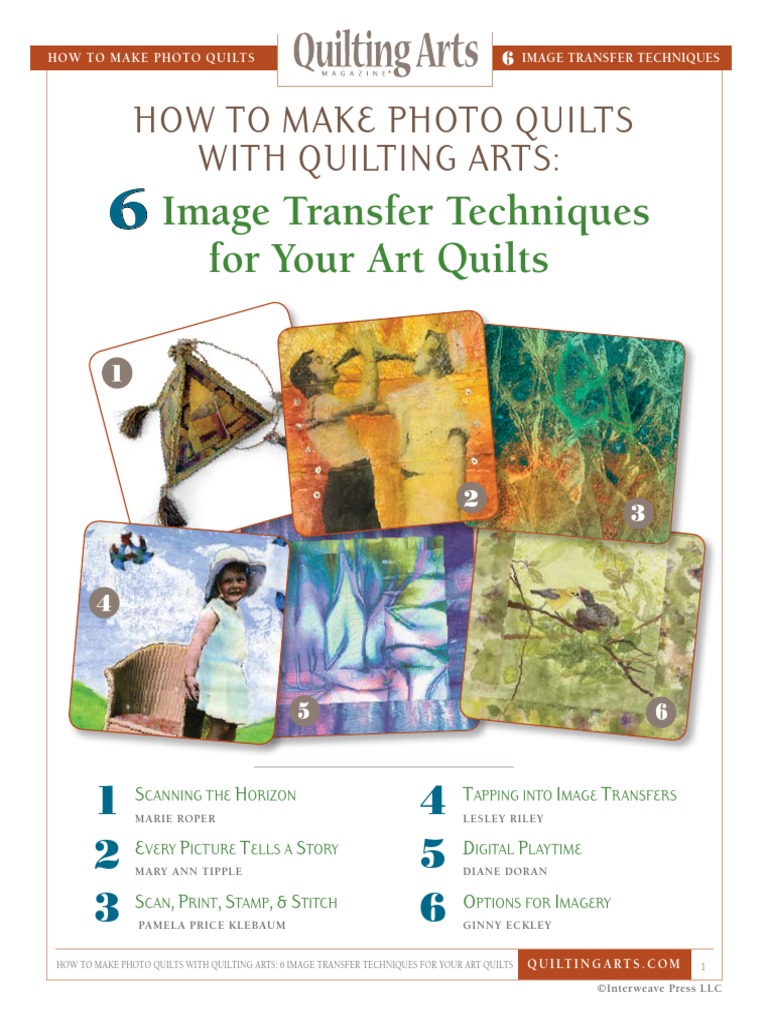 Image Transfer Techniques | PDF | Quilt | Paintings