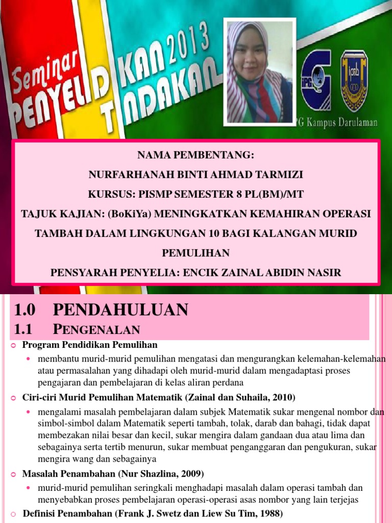 Kajian Tindakan - BoKiYa (Blok Kira Saya) Meningkatkan Operasi Tambah ...