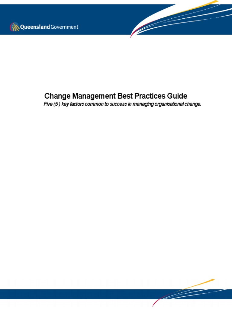 Change Management Best Practice Guide | Download Free PDF | Competence ...