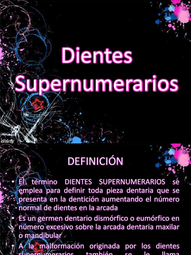 Dientes Supernumerarios: Definición y Tratamiento | PDF | Salud y bienestar