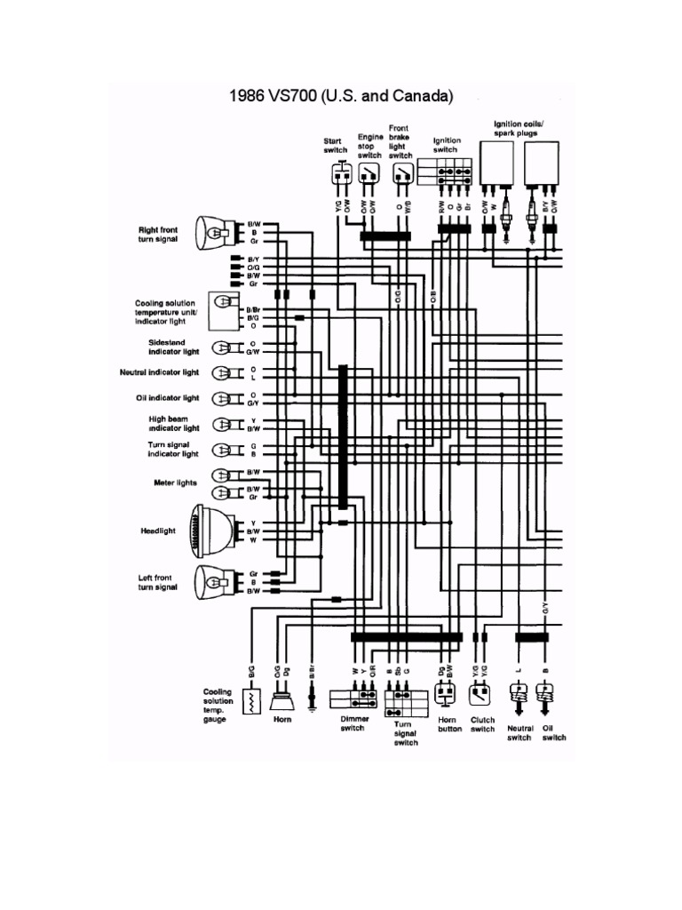 Suzuki Motorcycle Wiring Color Codes