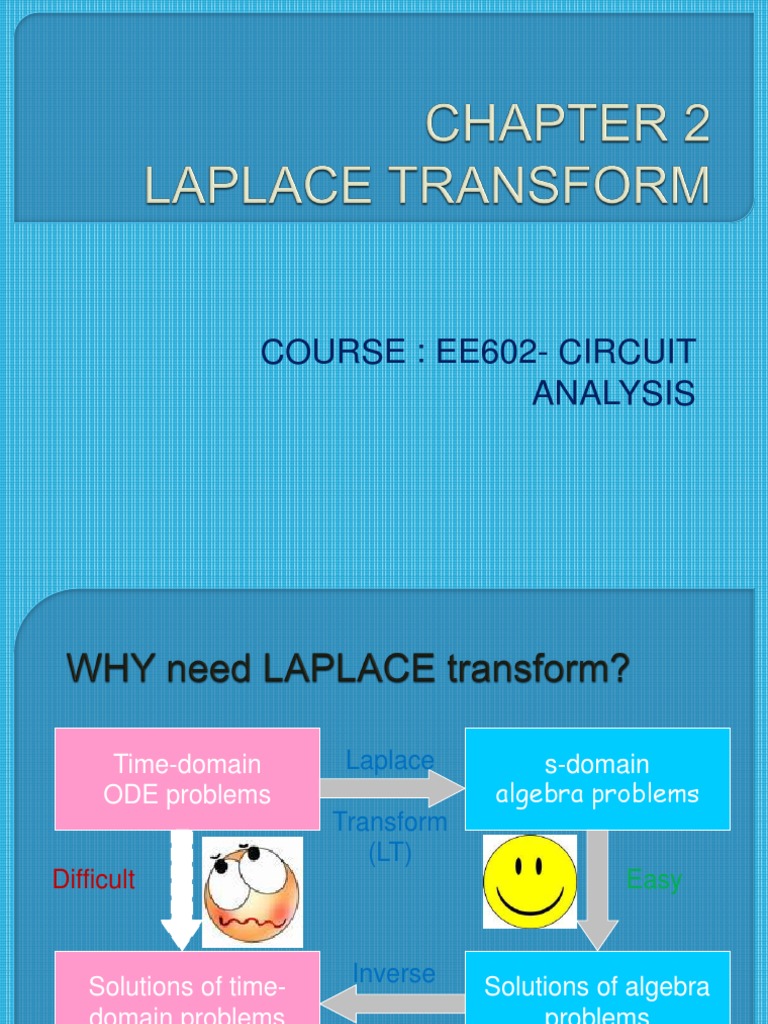 Ee602 Circuit Analysis | PDF | Laplace Transform | Equations Ee602 Circuit Analysis | PDF | Laplace Transform | Equations