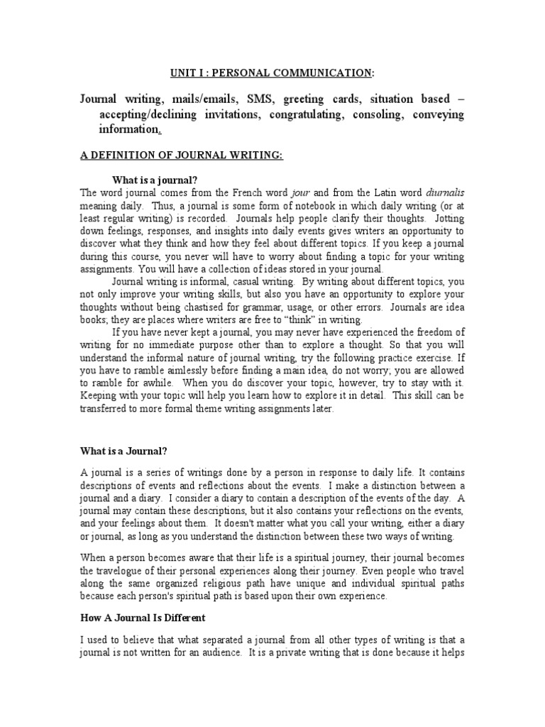 Written Communication Notes | Email | Short Message Service