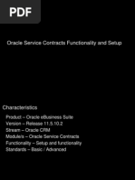 Manage Service Contracts in Oracle R12 | PDF