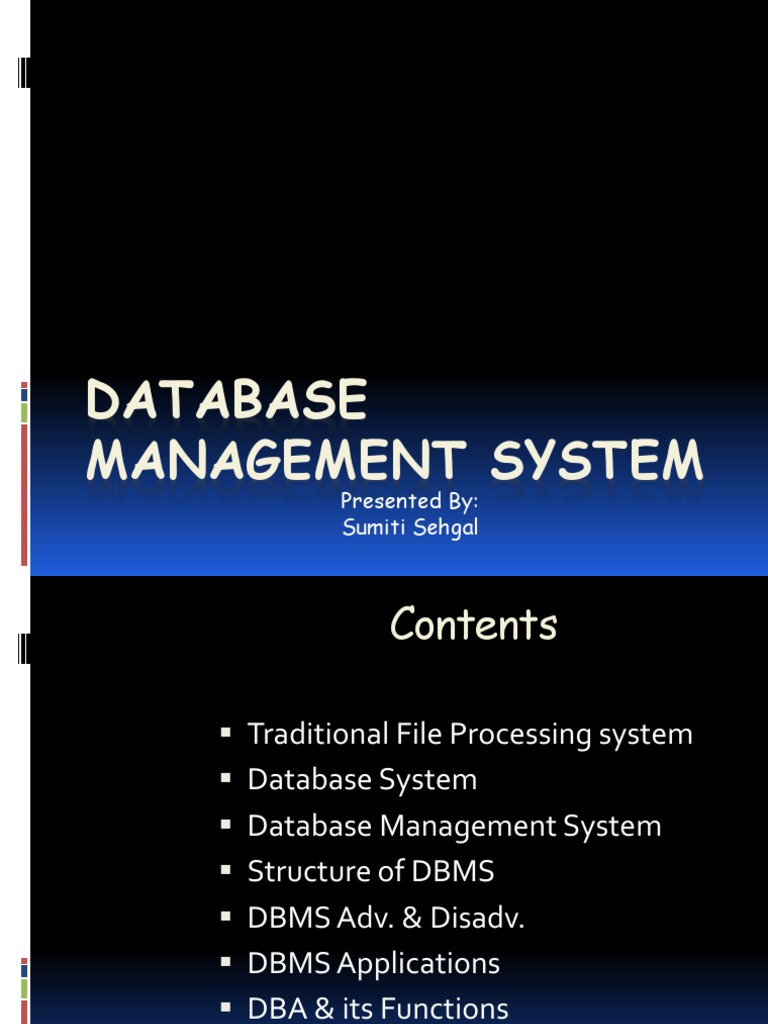 Database Management System | Download Free PDF | Information Management ...