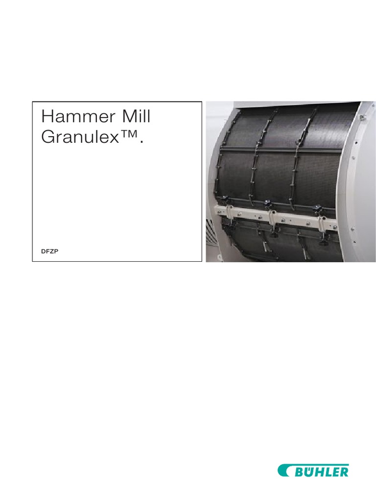 Brochure Hammer Mill Granulex DFZP FB19230 en | PDF | Mill (Grinding ...
