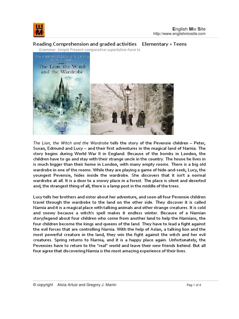 Reading Comprehension and Graded Activities Elementary | PDF | The ...