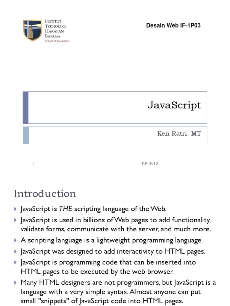 Chapter 7 JVS | PDF | Control Flow | Java Script