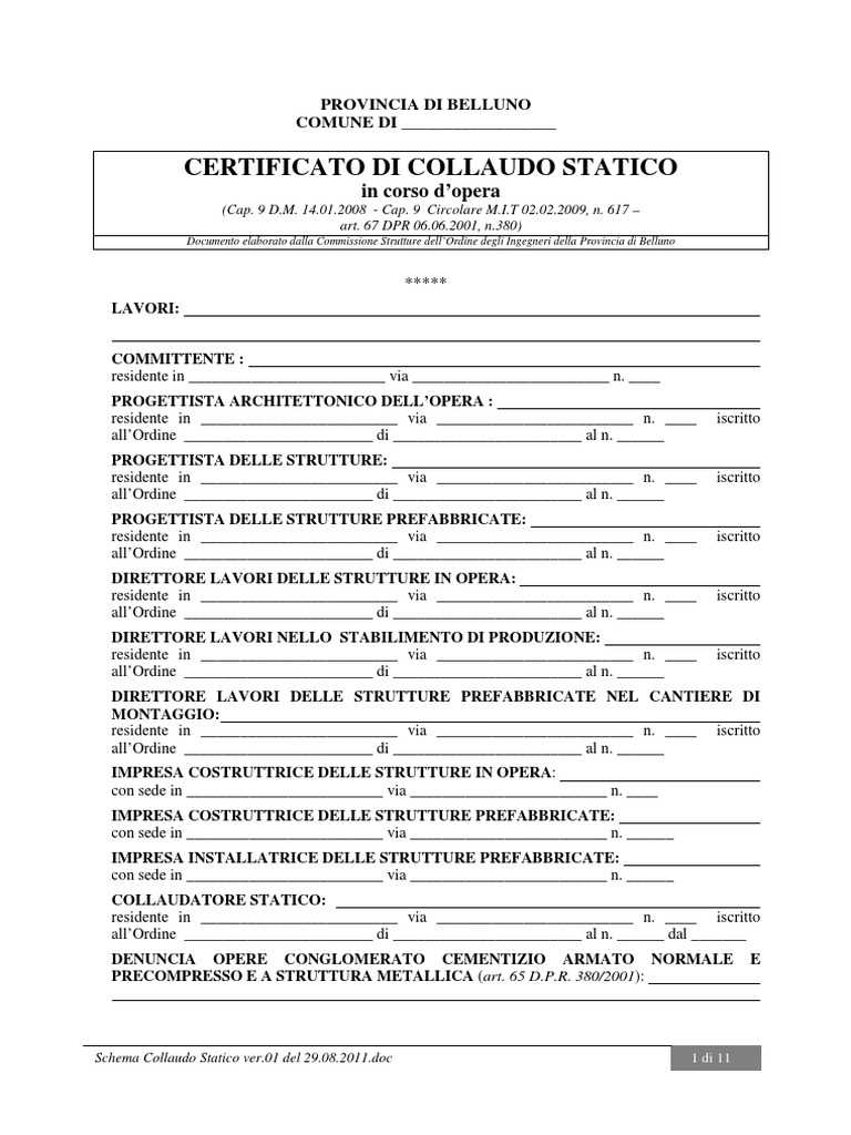 Schema Collaudo Statico Ver 01