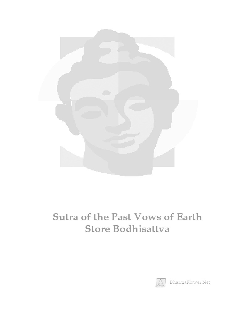 Sutra of The Past Vows of Earth Store Bodhisattva | PDF | Mahayana | Bodhisattva