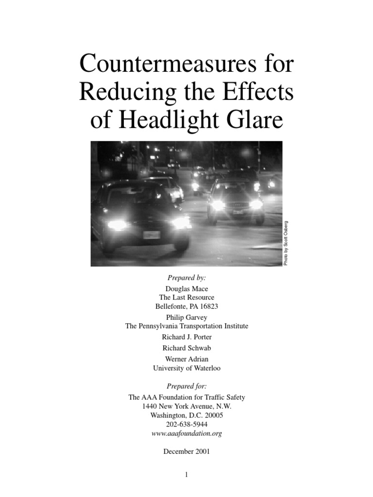 Headlight Glare | PDF | Headlamp | Contrast (Vision)