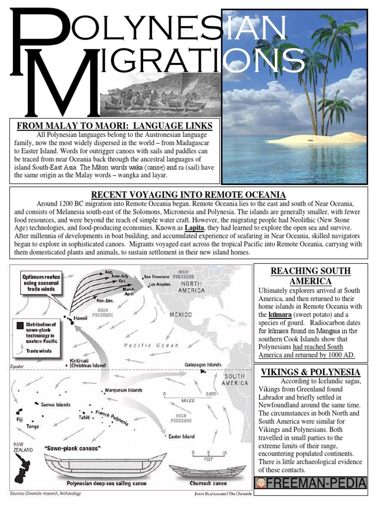 Polynesian Migrations | PDF | Polynesia | Oceania