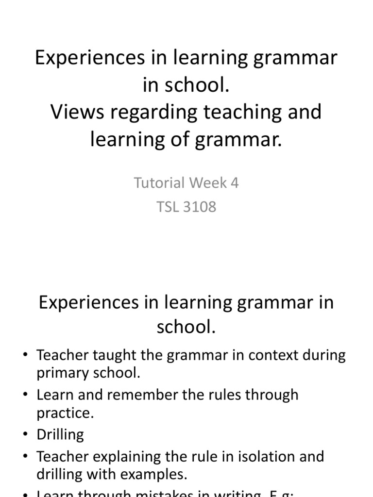 Learning and Teaching Grammar Insights | PDF | Language Arts & Discipline