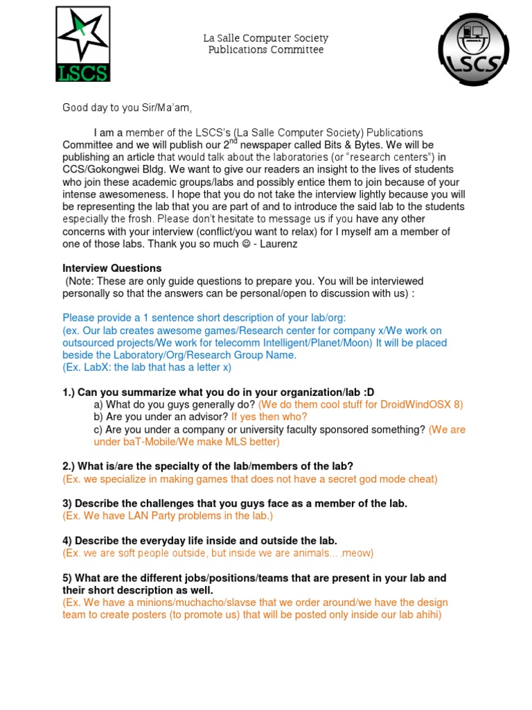 La Salle Computer Society Publications Committee | PDF | Computing ...