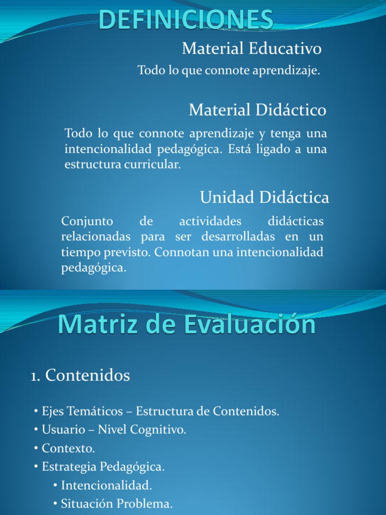 DEFINICIONES-matriz de Evaluación | PDF
