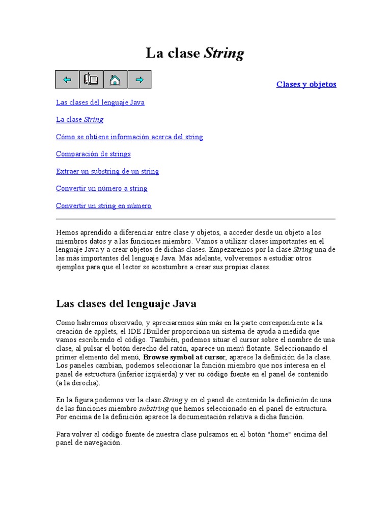 La Clase String | PDF | Cadena (informática) | Java (lenguaje de programación)